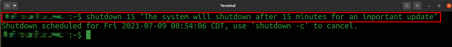 How To Use The Shutdown Command In Ubuntu 2004 Its Linux Foss