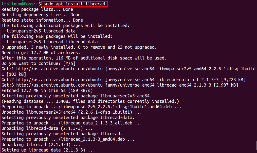 How to install LibreCAD 2.1.3 on Ubuntu 22.04 – Its Linux FOSS