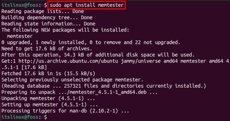 How to Run Memtest in Ubuntu 22.04 – Its Linux FOSS