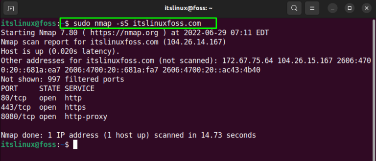How to Use Nmap Command on Ubuntu 22.04 – Its Linux FOSS