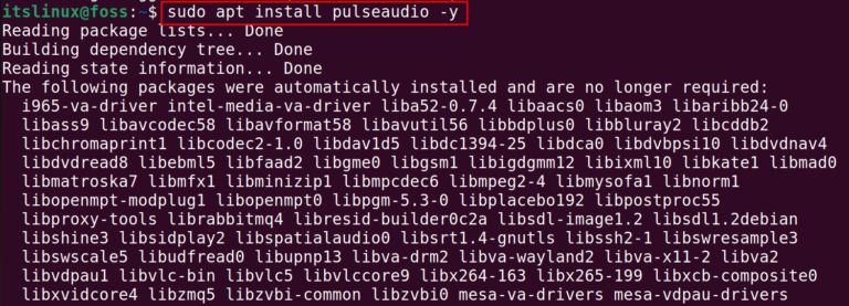 How To Install PulseAudio on Ubuntu 22.04 – Its Linux FOSS