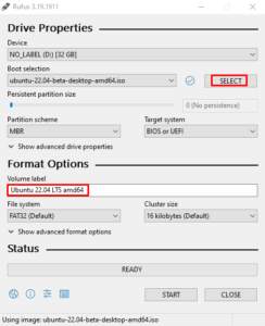 Rufus Bootable USB to install Ubuntu 22.04 LTS – Its Linux FOSS