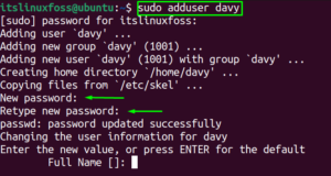How to Create a New User on Ubuntu 22.04? – Its Linux FOSS