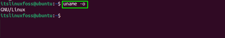 What is Uname Command in Linux – Its Linux FOSS