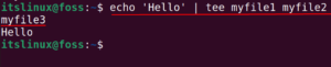 Linux | tee Command With Examples – Its Linux FOSS