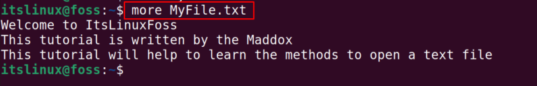 How do I Open a Text File in Linux Terminal? – Its Linux FOSS