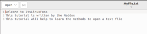 How do I Open a Text File in Linux Terminal? – Its Linux FOSS