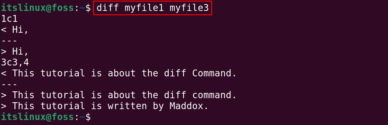 Diff Command In Linux Explained Its Linux Foss 4214
