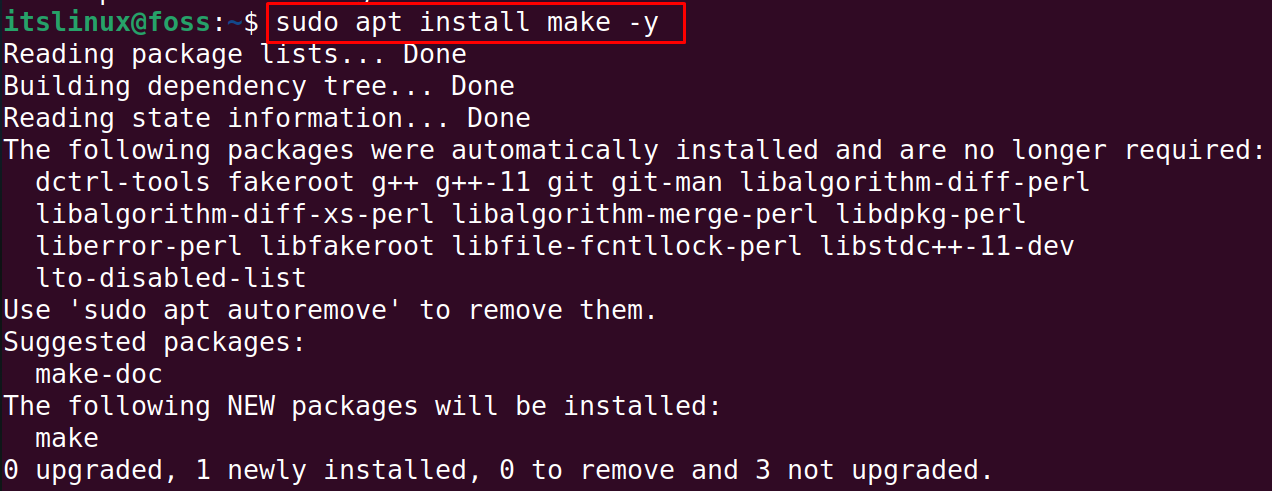 How to Install Make on Ubuntu 22.04 – Its Linux FOSS