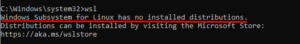 Fix: windows subsystem for Linux has no installed distributions – Its ...