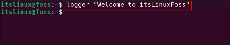 How To Use Logger Command In Linux Its Linux Foss
