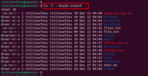 Linux ls Command File Size Formatting – Its Linux FOSS