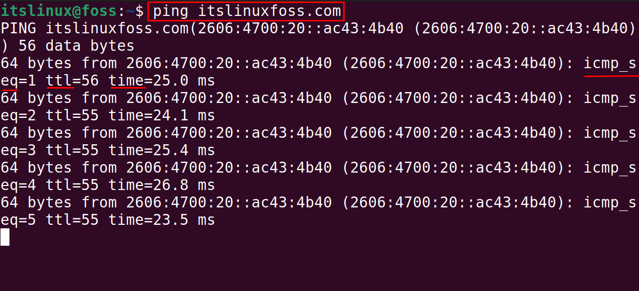 Linux Ping Command Its Linux Foss