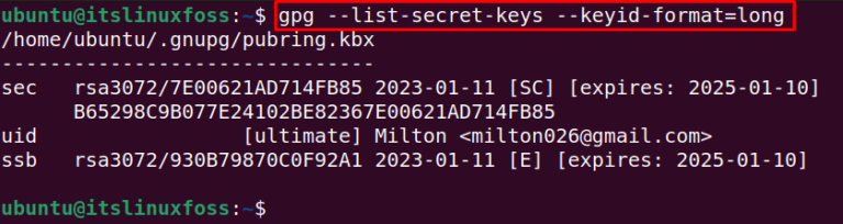 How to List GPG Keys in Linux? – Its Linux FOSS
