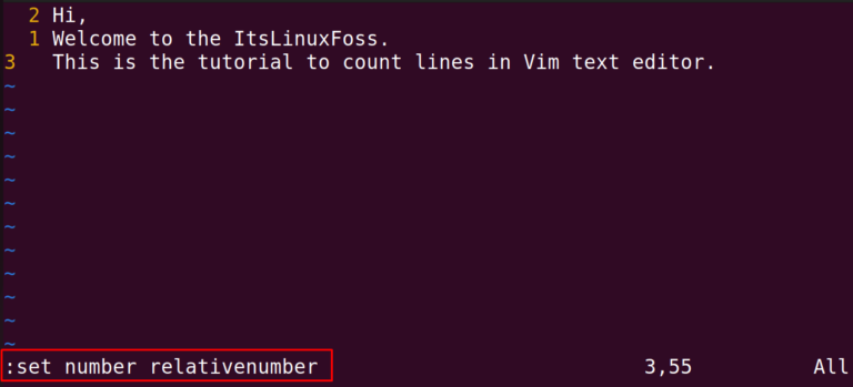 How to Show Line Numbers in Vim / Vi? – Its Linux FOSS