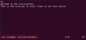 How to Show Line Numbers in Vim / Vi? – Its Linux FOSS