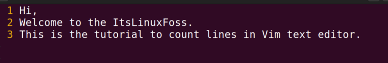 How To Show Line Numbers In Vim Vi Its Linux Foss