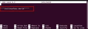 How to Show MOTD in Linux? – Its Linux FOSS