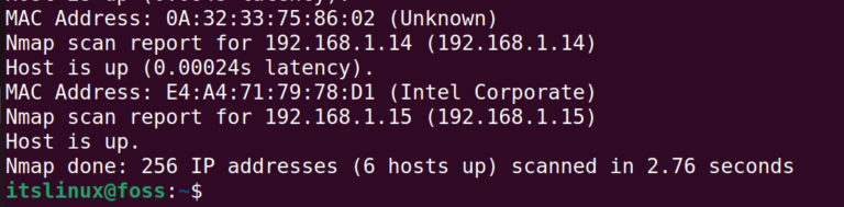 How to see all Active IP Addresses on a Network? – Its Linux FOSS