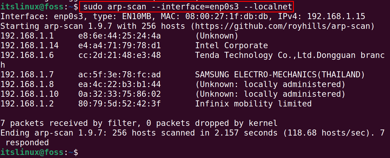 How to see all Active IP Addresses on a Network? – Its Linux FOSS