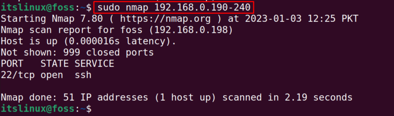 How To Scan Ip Ranges Using Nmap Its Linux Foss