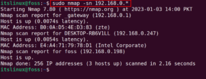 How to Scan IP Ranges Using nmap? – Its Linux FOSS