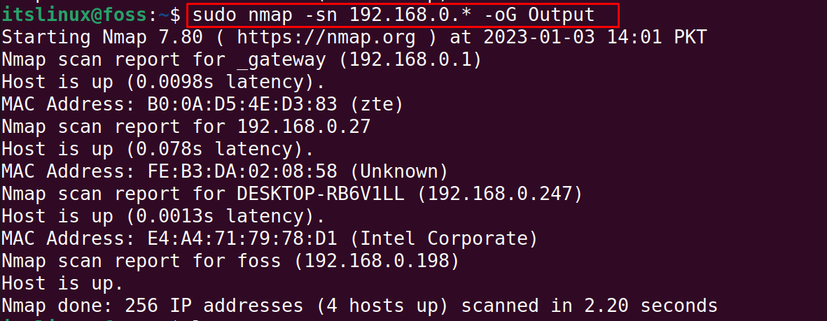 How To Scan Ip Ranges Using Nmap Its Linux Foss