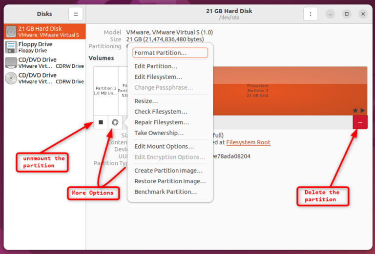 How To Install And Use Gnome Disks Utility On Ubuntu Its Linux Foss