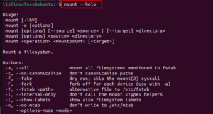 mount Command in Linux | Explained – Its Linux FOSS