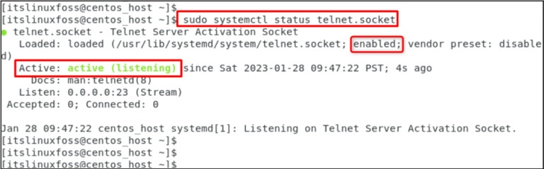How to Install and Configure Telnet in CentOS? – Its Linux FOSS