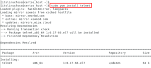 How to Install and Configure Telnet in CentOS? – Its Linux FOSS