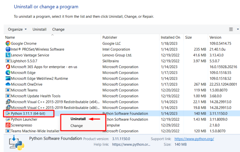 Completely Uninstall Python From Windows – Its Linux FOSS Completely Uninstall Python From Windows – Its Linux FOSS