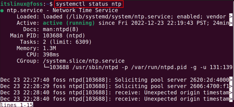 Commands to Sync Time with NTP Server in Linux – Its Linux FOSS