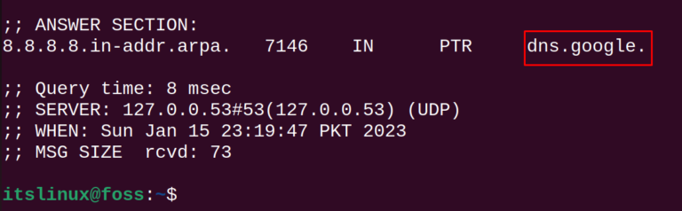 How to Do a Reverse DNS Lookup in Linux? – Its Linux FOSS