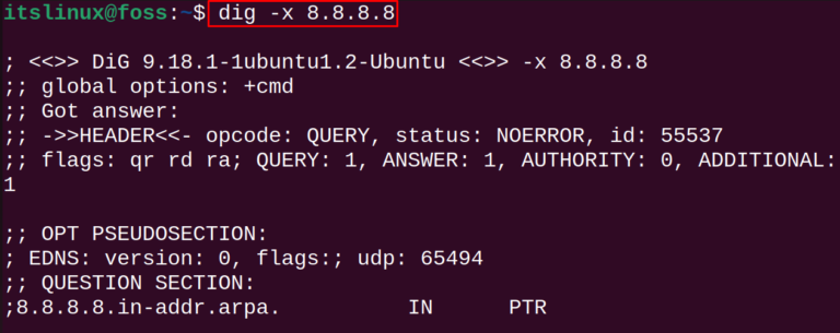 How to Do a Reverse DNS Lookup in Linux? – Its Linux FOSS