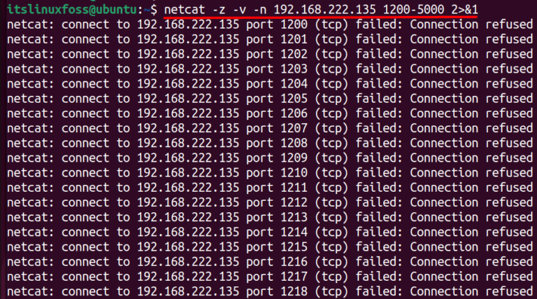 How To Fix A Clientserver Connection Refused Using Netcat Its Linux Foss
