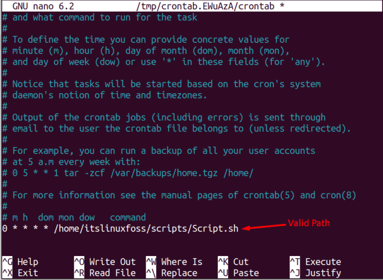 Fix Cron Script Does Not Execute As Expected From Crontab Its Linux Foss