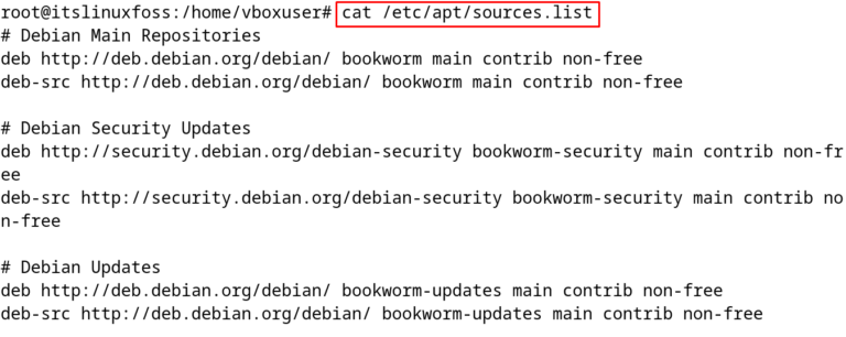 How to Configure sources.list on Debian 12 – Its Linux FOSS