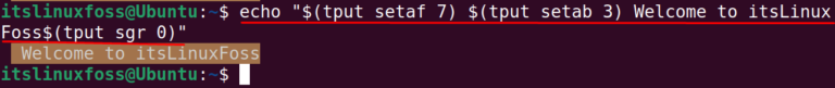 How to Change the Output Color of echo in Linux – Its Linux FOSS