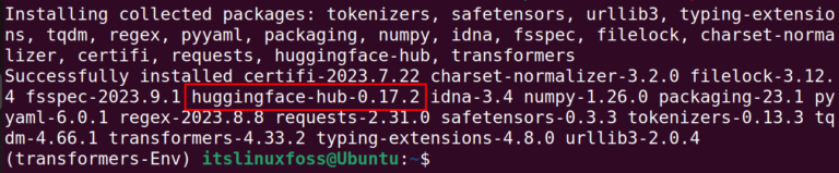 How To Install Hugging Face Transformers Library On Ubuntu Its Linux Foss
