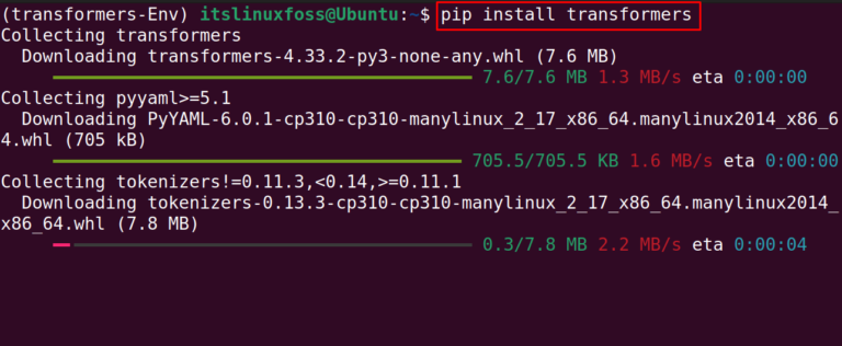 How to Install Hugging Face Transformers Library on Ubuntu – Its Linux FOSS