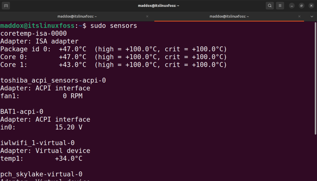 How To Check Cpu And Hdd Temperature In Linux Ubuntu And Other Distros Its Linux Foss