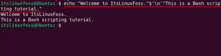 Echo Newline In Bash Prints Literal In Bash N Its Linux Foss