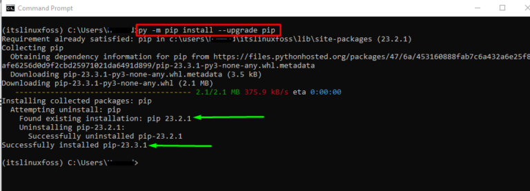 How do I Update/Upgrade pip Itself From Inside my Virtual Environment ...