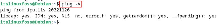 How to Install ping on Debian 12 – Its Linux FOSS