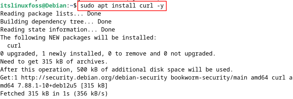 How To Fix Curl Command Not Found” On Debian 12 Its Linux Foss