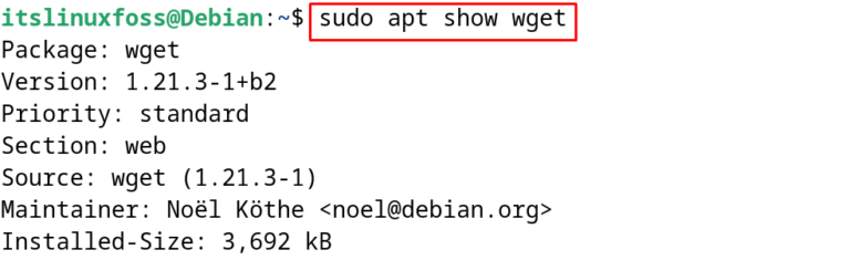 How To Install The Wget Command In Debian 12 Its Linux Foss
