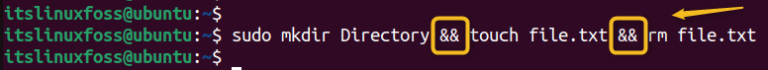 And Ampersand Operator And Andand And Operator In Linux Command Its Linux Foss
