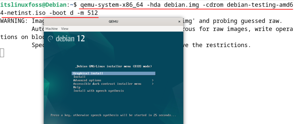 How to Install and Setup Qemu on Debian 12 – Its Linux FOSS