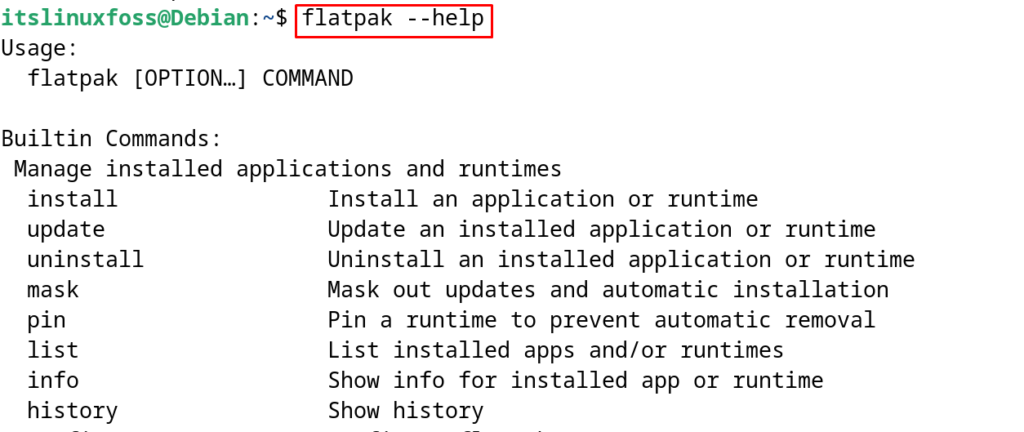 How to Install and Use flatpak on Debian 12 – Its Linux FOSS